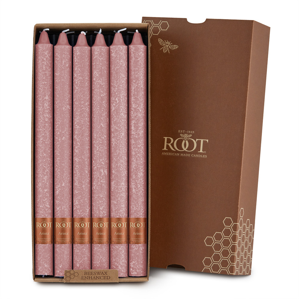 12" Timberline™ Arista Dusty Rose Box of 12 Candles