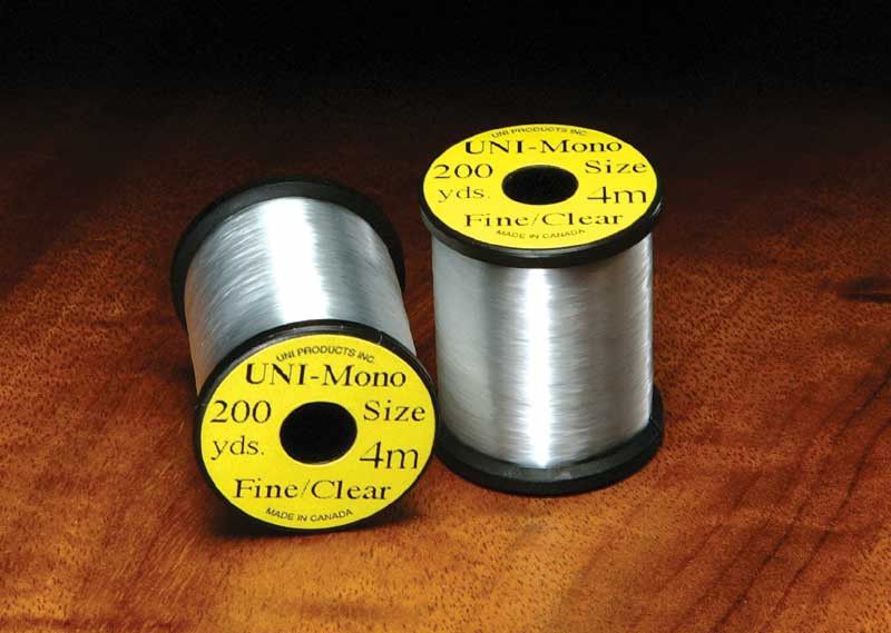 UNI Products // FREE STANDARD US SHIPPING // UNI Clear Mono 3/0 Fly ...