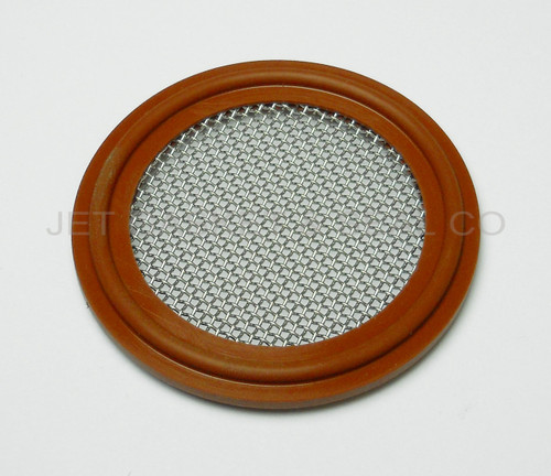Tri Clamp Screen Gasket 4" Red Silicone 40 Mesh - Brewery Gaskets