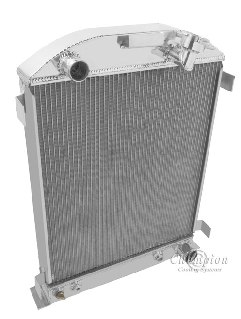 1932 Ford Hi Boy Chevy/Mopar ENG 3 Row Aluminum Radiator - Performance ...