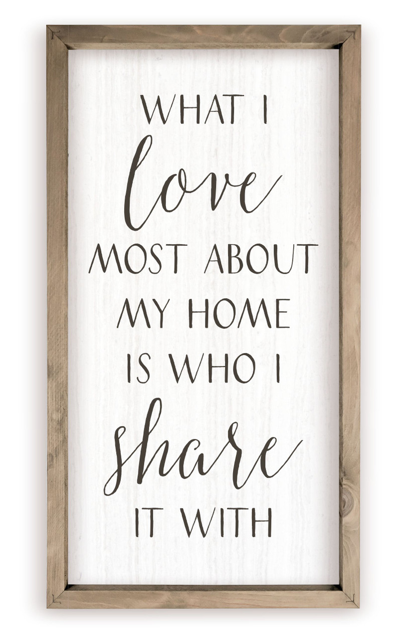 What I Love Most About My Home