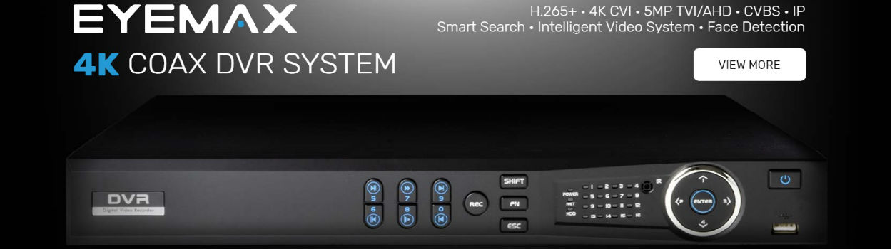 Security Cameras- 4K, Dome, Bullet, Eyeball, PTZ, Night Vision