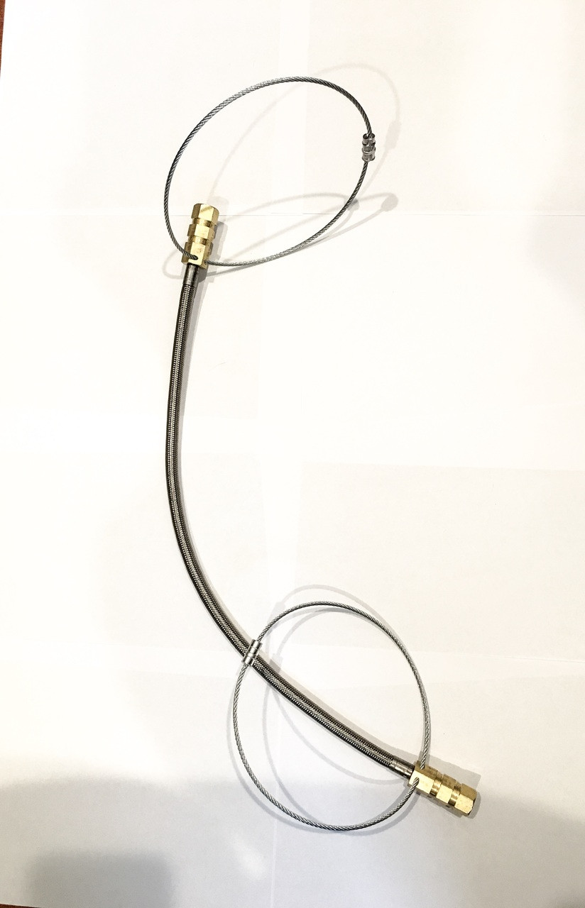 LifeGuard Safety Hose 1/4" NPT 316 Stainless Steel Double Braided Hose ...