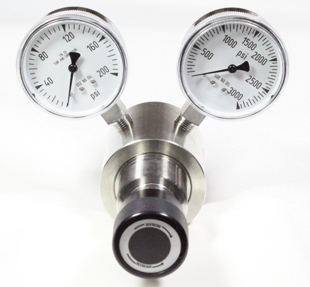 Stainless Steel High Flow Cv 2.0 Piston Sensed Pressure Regulator B1 ...