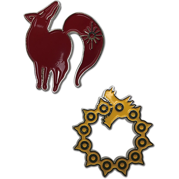 The Seven Deadly Sins: Fox's Sin of Greed & Dragon's Sin of Wrath Pins ...