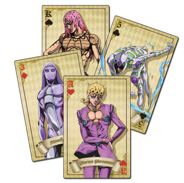 Jojo's Bizarre Adventure S4 Group Playing Cards - Circle Red