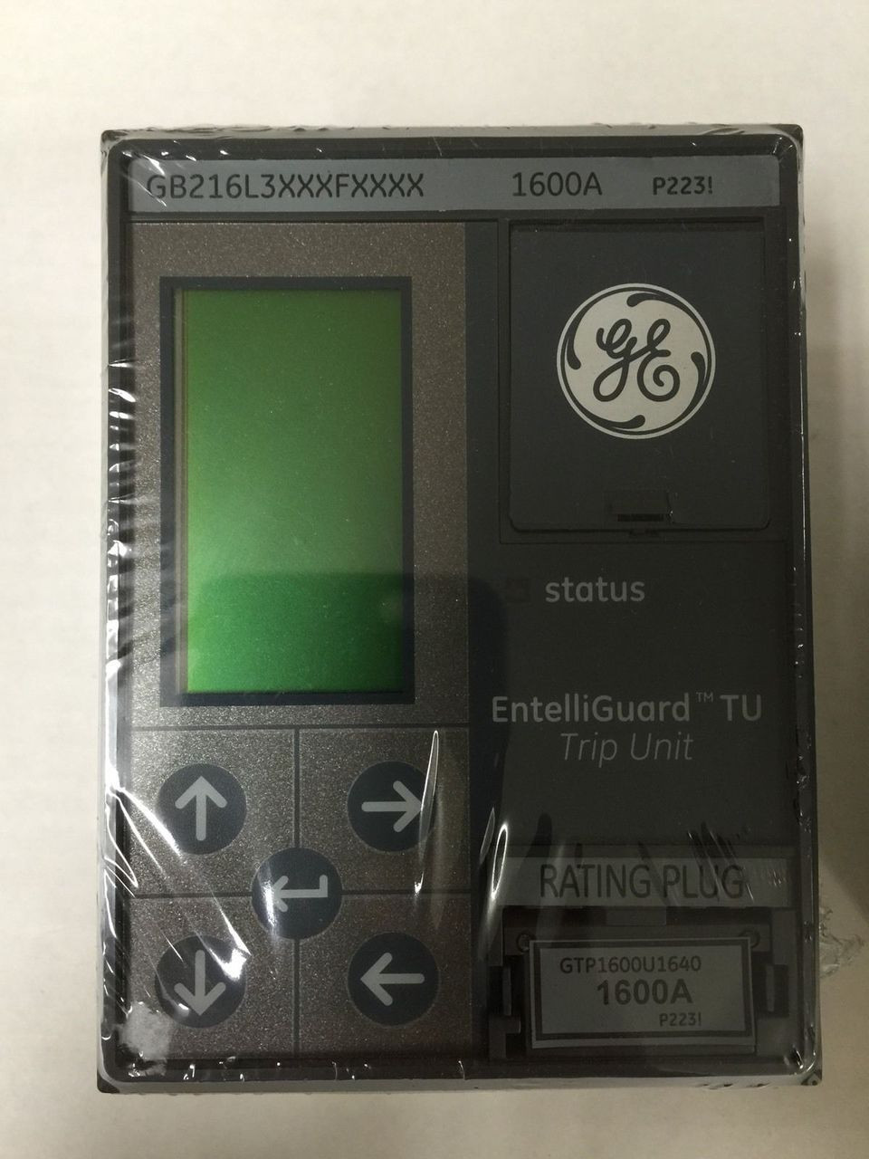 GE GB216L3X2XFXXXX 1600 Amp Entelliguard Trip Unit 1600 Amp Rating Plug ...