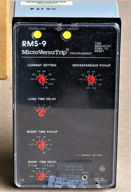 GE Micro Versa Trip Unit Programmer TS20LSIT1 W/ TR2SX Rating Plug ...
