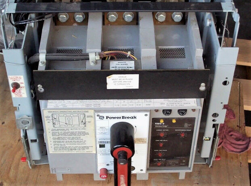 GE POWERBREAK 1600 AMP DRAWOUT CIRCUIT BREAKER VERSA TRIP , TC1616SSE1 ...