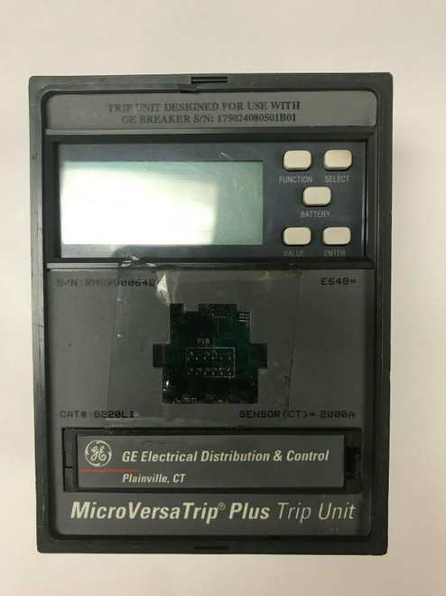 GE TRIP UNIT B220LI MICRO VERSA TRIP - National Circuit Breaker Store