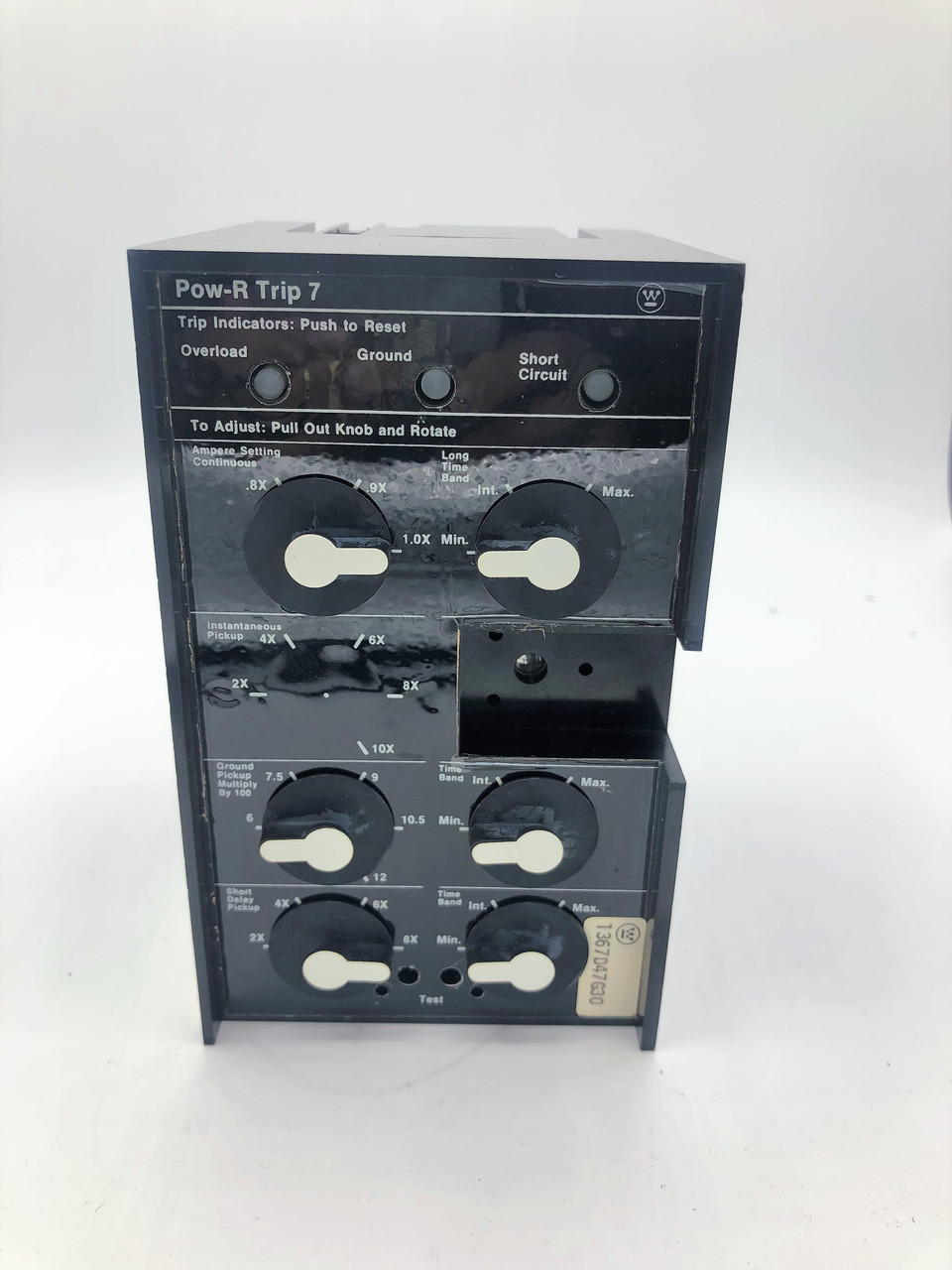 Westinghouse POW-R TRIP 7 Programmer Style 1367D47G30 FOR SPB Breakers ...