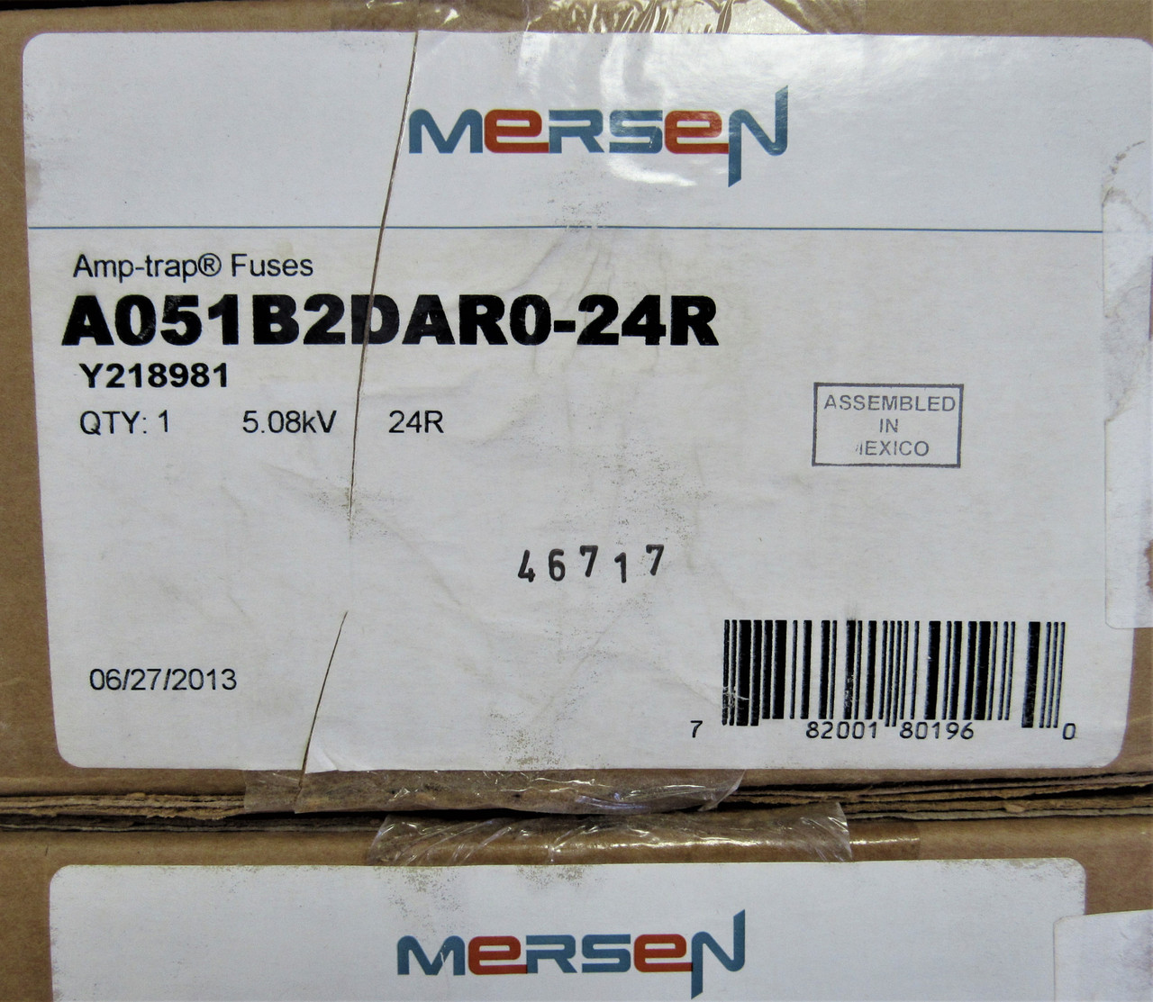 Mersen Fuse A051B2DAR0-24R 5.08v 24R Bolt On Fuse New Factory ...