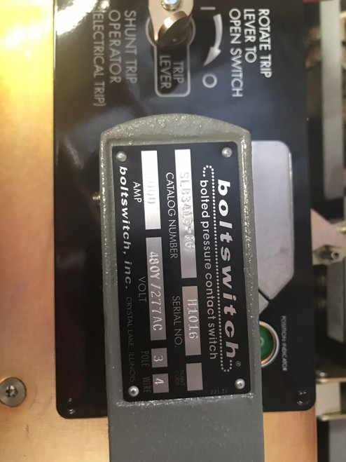 Boltswitch SLB3413-G6 4000 Amp New With GFI