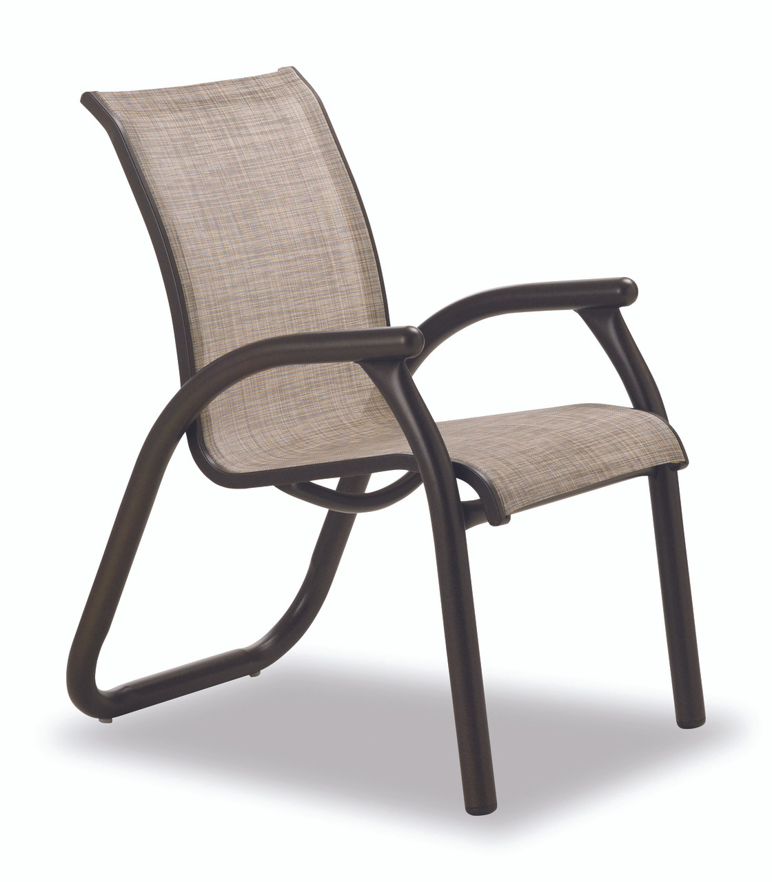 Telescope Casual Maxx Sling Stacking Arm Chair - Seaside Patio Furniture