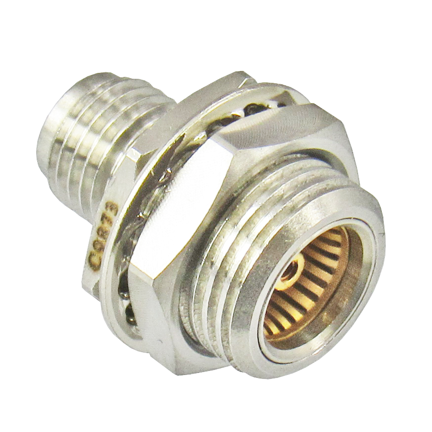 C9873 BMA Jack to SMA Female Bulkhead Adapter