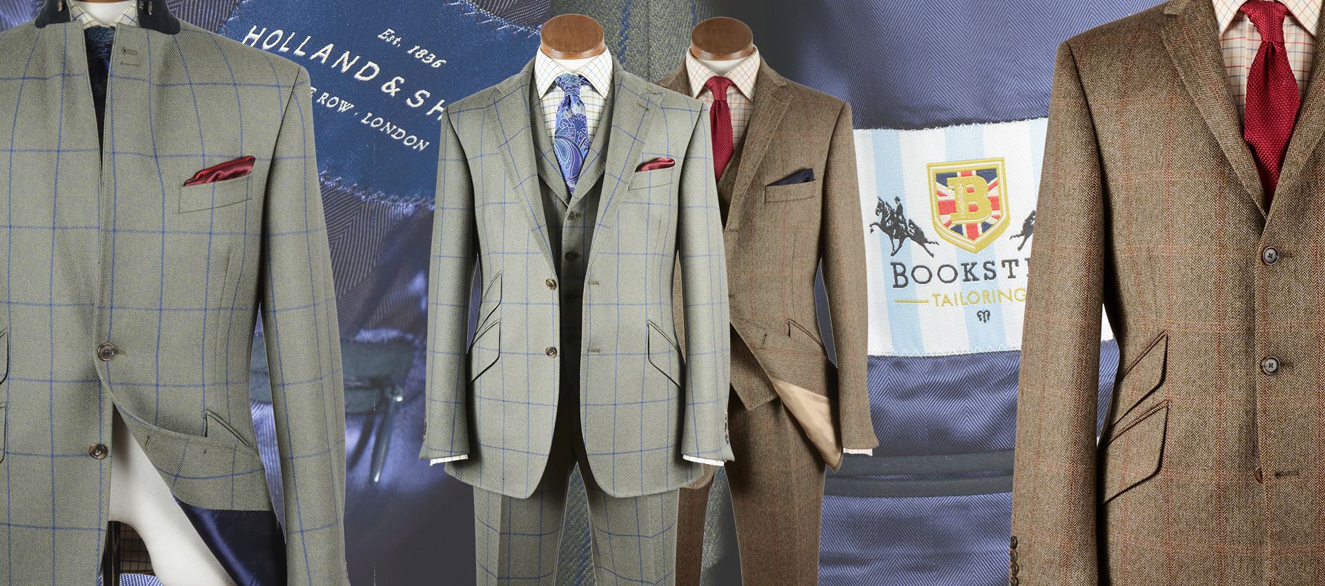Exquisitely Tailored British Tweed and Wool Garments.