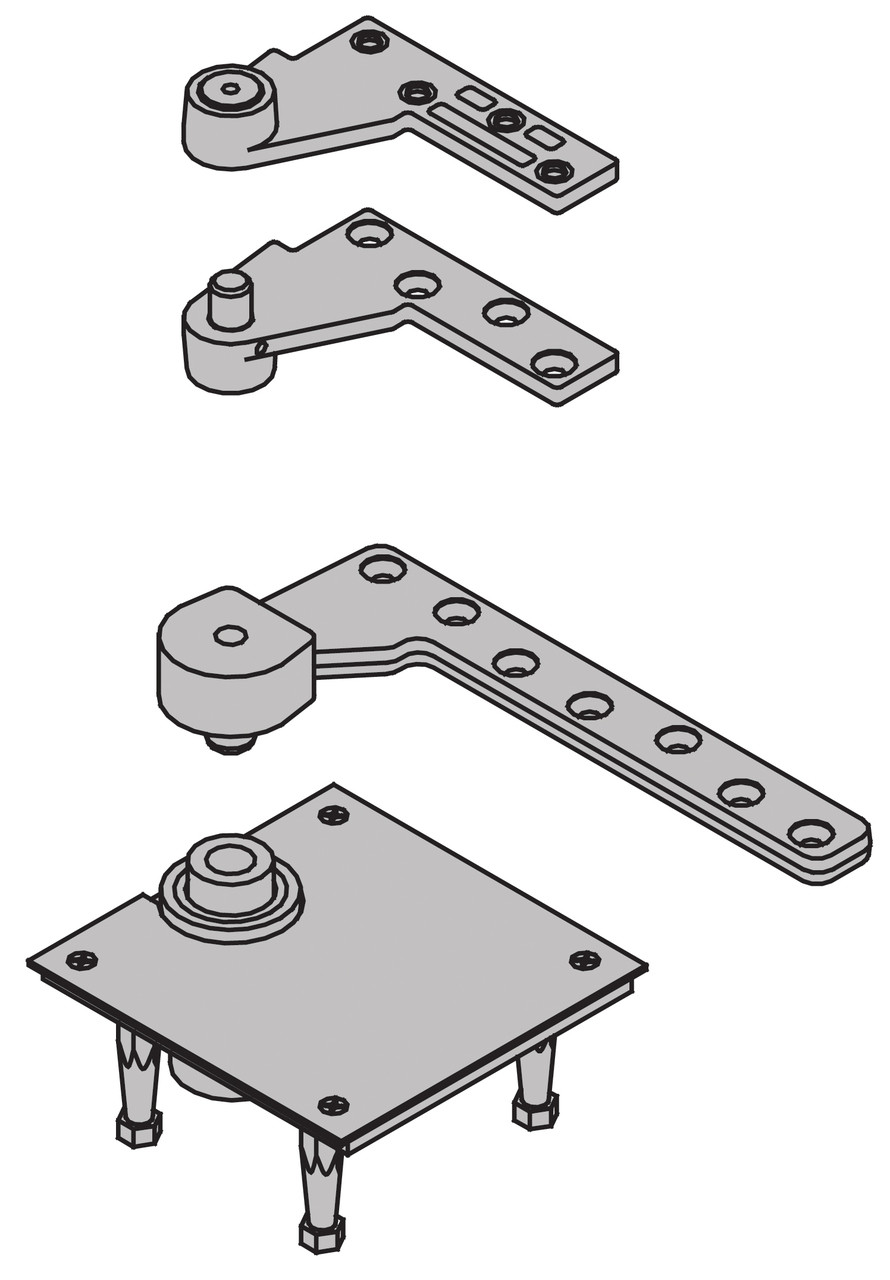 Ives 7245F Pivot Fire Rated 1 1/2" Offset ,Top & Bottom Pivot Set ...