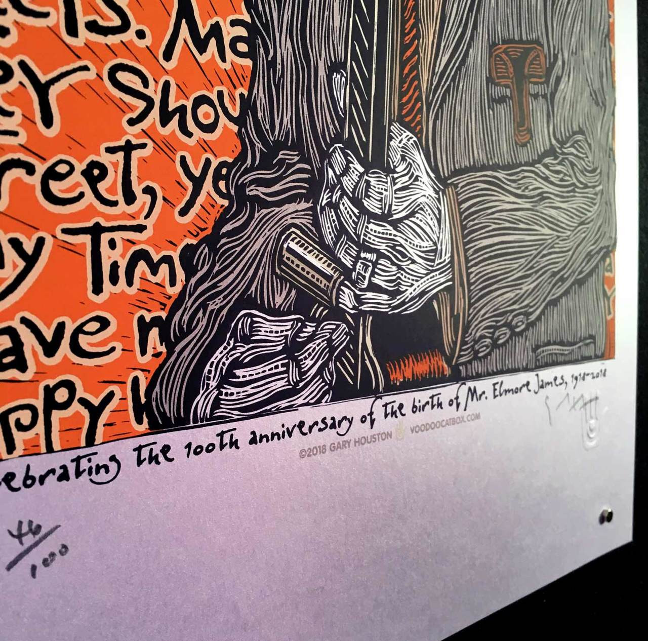 Elmore James Poster Celebrating 100 years Since His Birth S/N 100 Gary ...