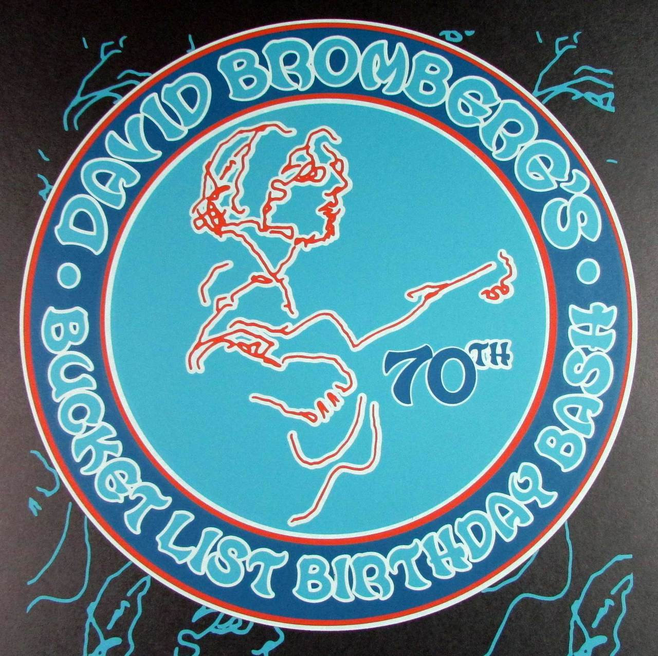 David Bromberg Poster 70th Birthday Bash New York #128/135 Signed Gary ...