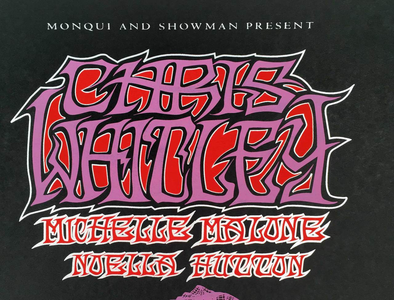 Chris Whitley Poster Michelle Malone Berbati's Pan 1998 Signed 150 Gary ...