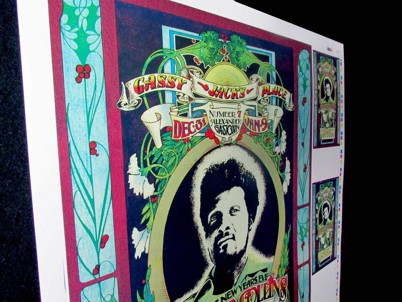 Albert Collins Poster Gassy Jack's 1971 Original Uncut Proof Signed by ...