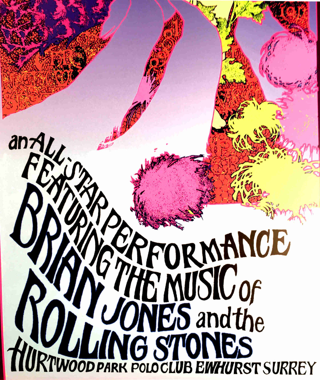 Brian Jones Poster The Golden Rolling Stone Years Hurtwood Park Polo ...