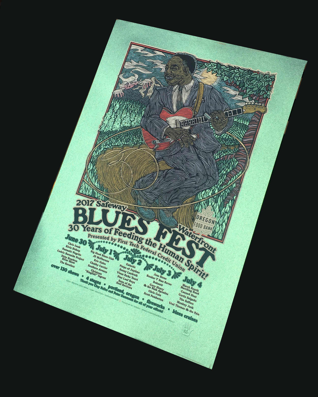 Waterfront Blues Poster 2017 Booker T Big Head Blues Chris Isaak SN ...