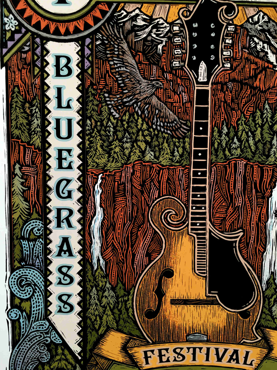 Telluride Bluegrass Festival Poster June 2014 Hand-Signed Gary Houston ...