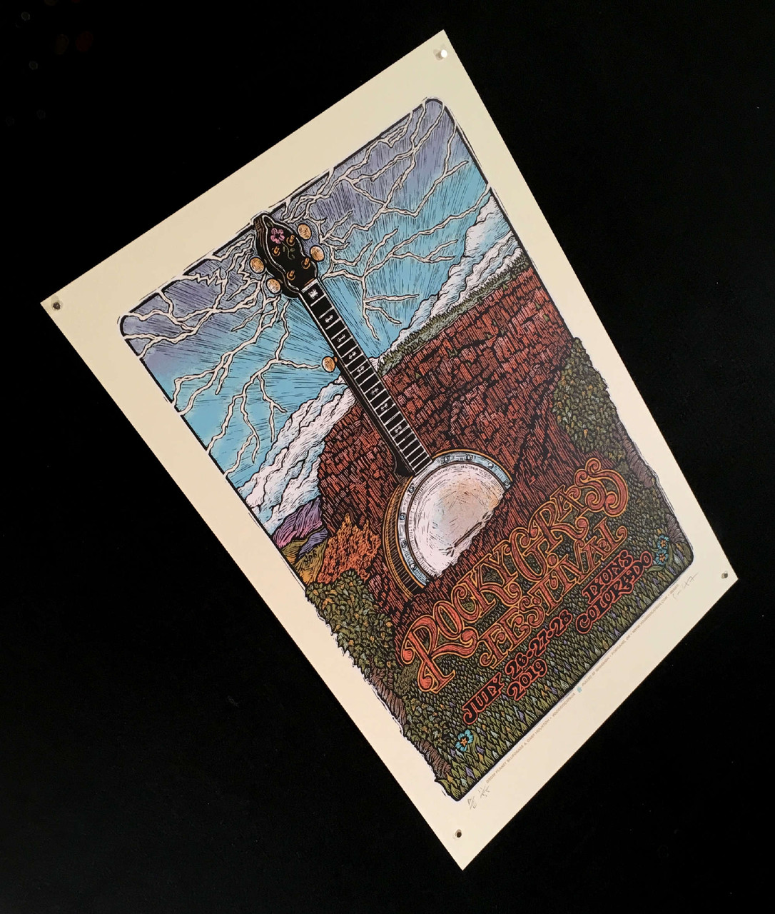 RockyGrass Festival Poster 2019 Original Signed Silkscreen Gary Houston ...