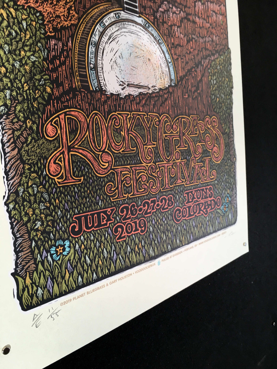 RockyGrass Festival Poster 2019 Original Signed Silkscreen Gary Houston ...