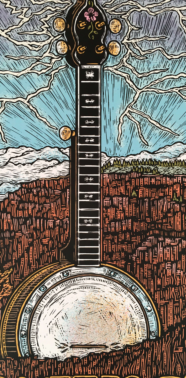 RockyGrass Festival Poster 2019 Original Signed Silkscreen Gary Houston ...