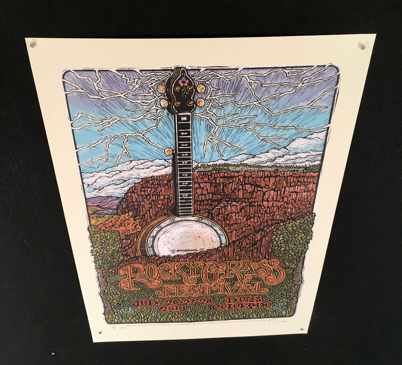 RockyGrass Festival Poster 2019 Original Signed Silkscreen Gary Houston ...