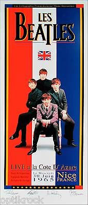 The Beatles in France Poster Anniv 1st French Appearance Cote DAzure ...