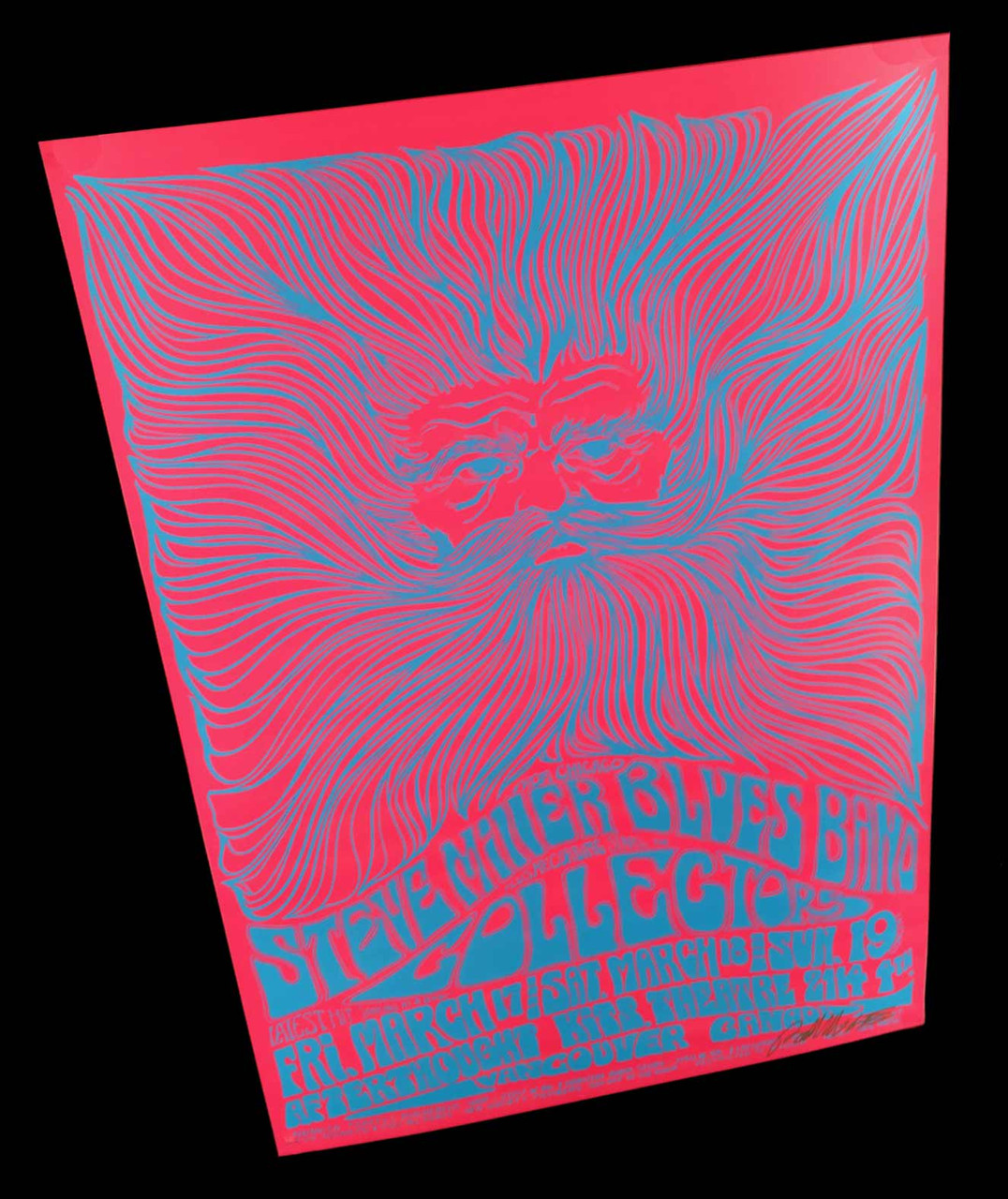 Steve Miller Blues Band Poster Vancouver 1967 New Artist Print Signed ...