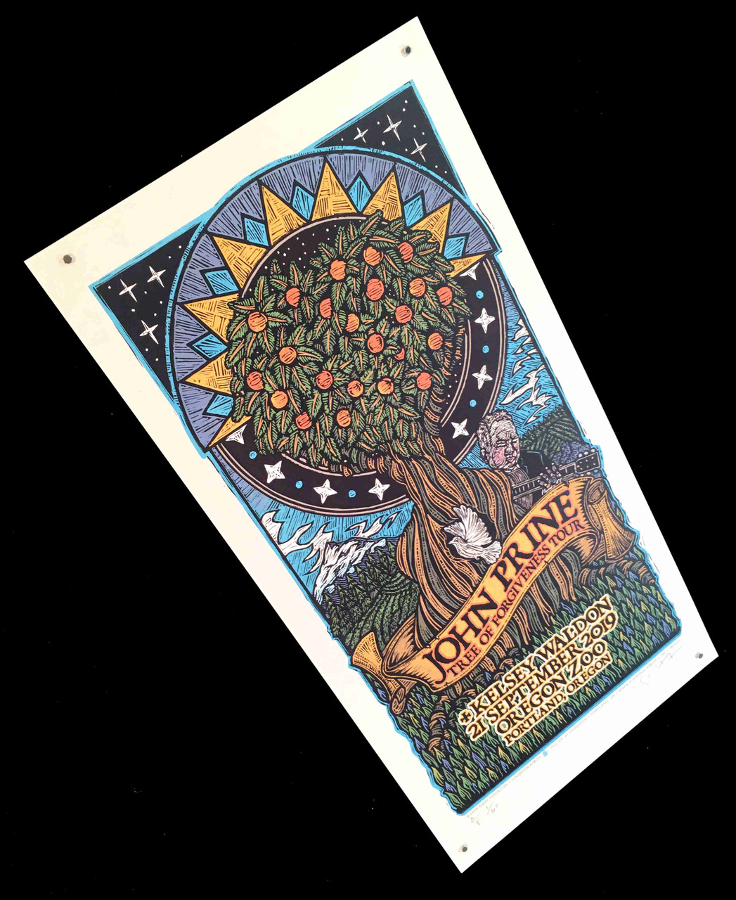 John Prine Tree of Forgiveness Tour Poster Kelsey Waldon Gary Houston S ...