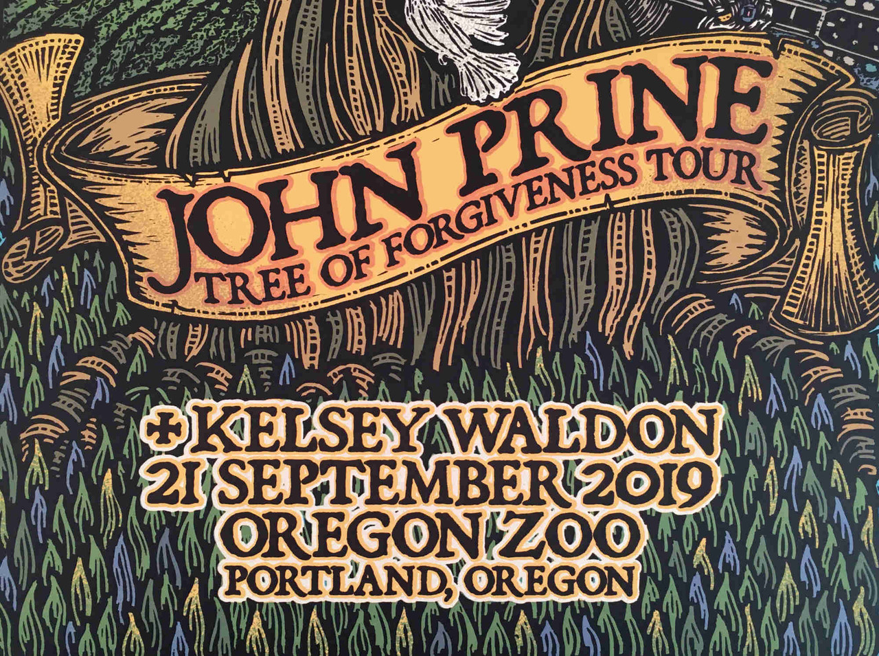John Prine Tree of Forgiveness Tour Poster Kelsey Waldon Gary Houston S ...