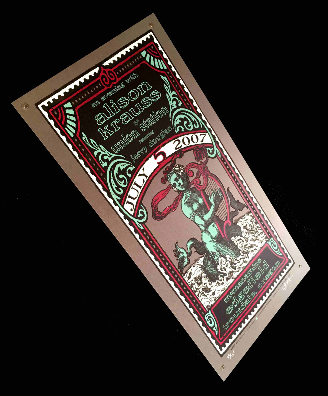 Alison Krauss Union Station Jerry Douglas Poster McMenamins Signed Gary ...