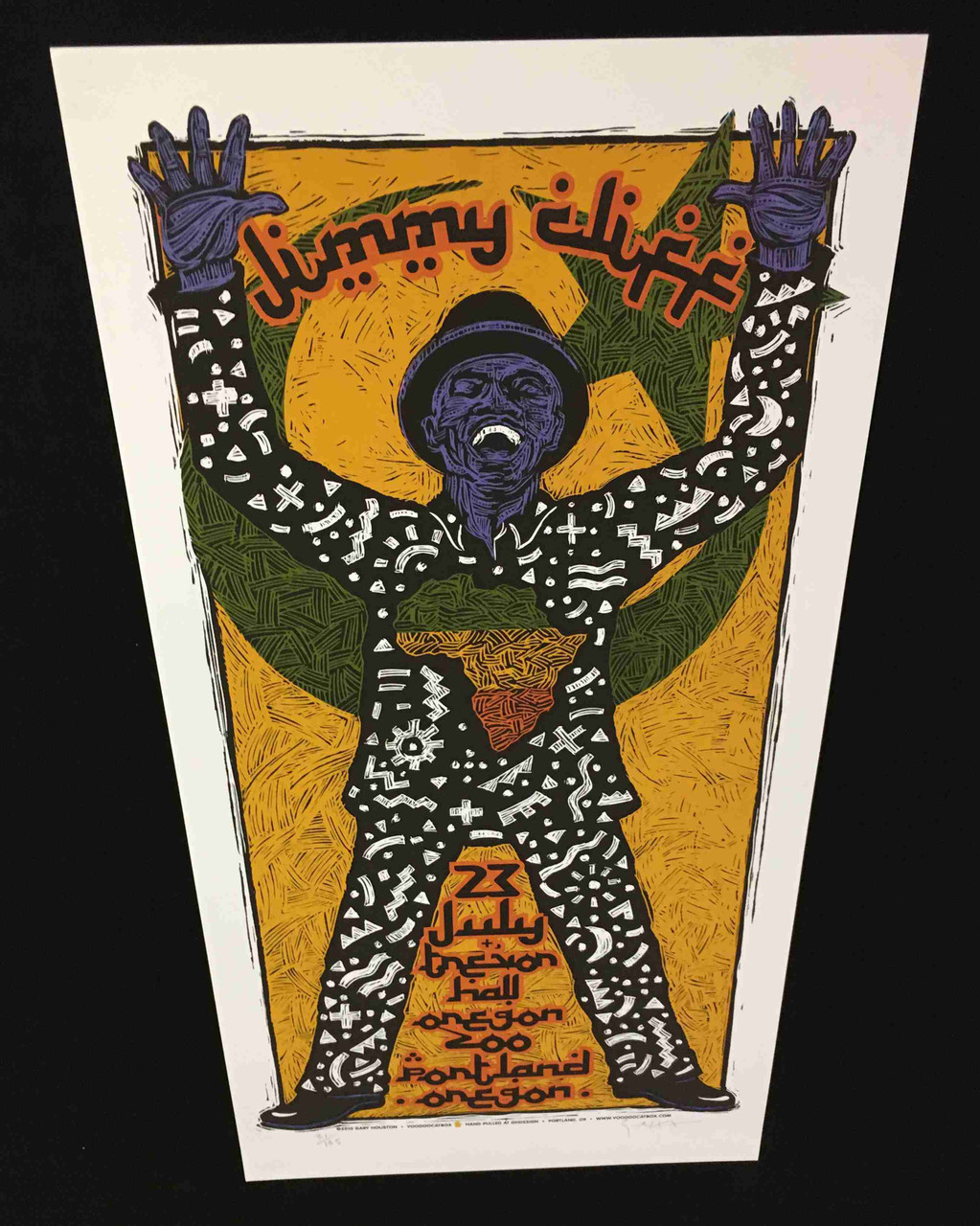 Jimmy Cliff Poster Oregon Zoo 2010 Original Silkscreen S/N 135 Gary ...