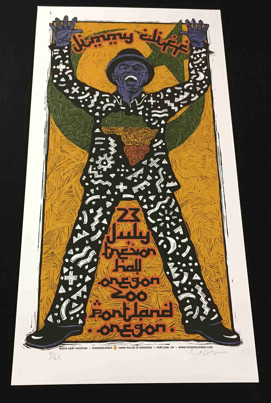 Jimmy Cliff Poster Oregon Zoo 2010 Original Silkscreen S/N 135 Gary ...