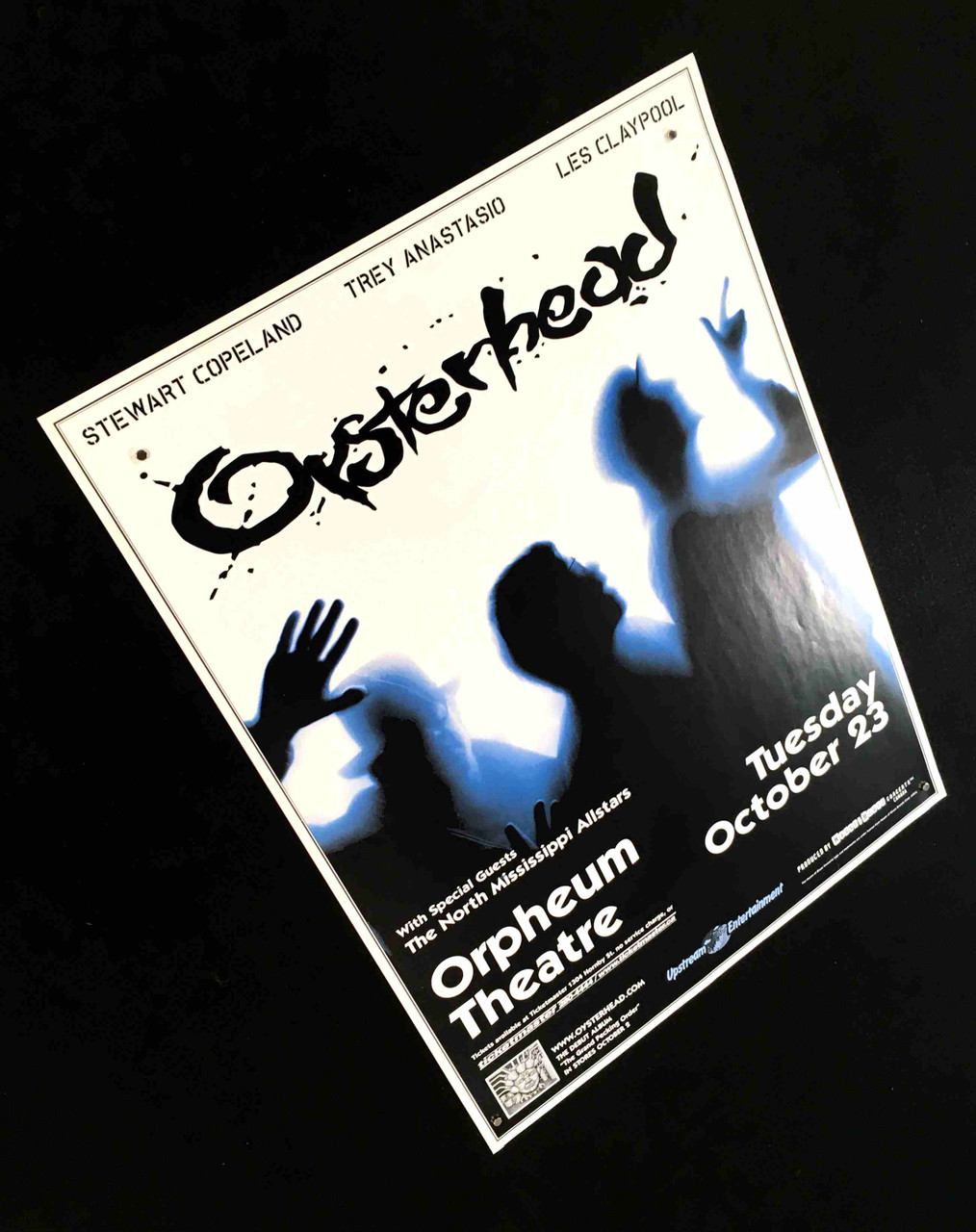 OYSTERHEAD Original 1992 Concert Poster S. Copeland T. Anastasio L ...