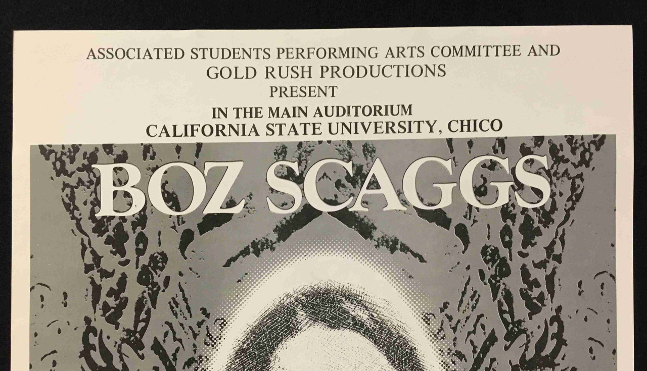 Boz Scaggs Poster David LaFlamme Original Carson-Morris CSU Chico 1971 ...