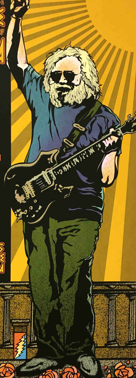 Jerry Garcia Poster Trey Anastasio Bob Weir Hand-Signed Gary Houston ...