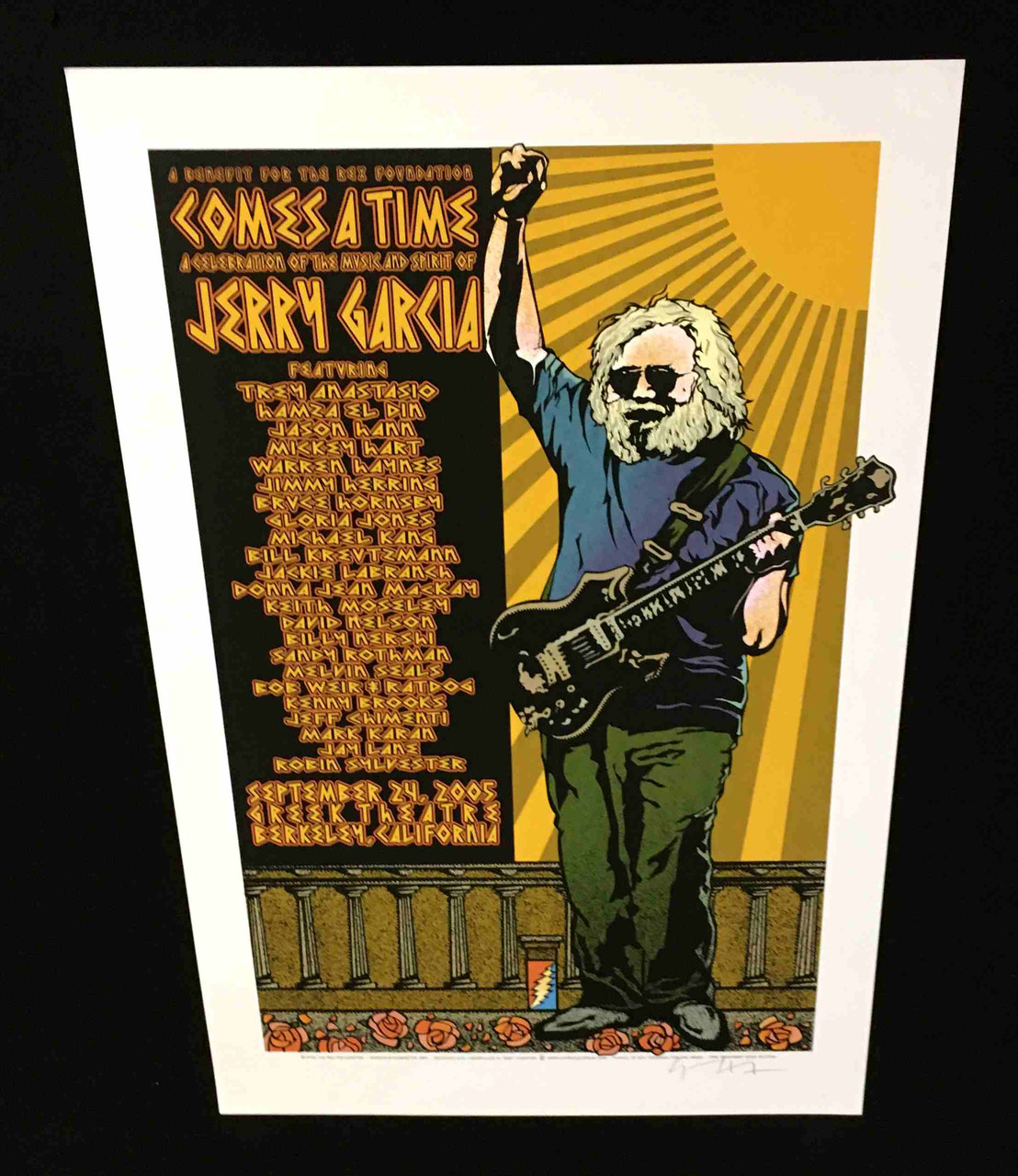 Jerry Garcia Poster Trey Anastasio Bob Weir Hand-Signed Gary Houston ...