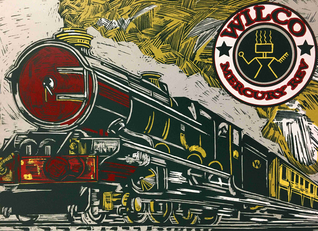 WILCO Poster Mercury Rev Rare 2001 Moore Theater/Roseland SN Gary ...