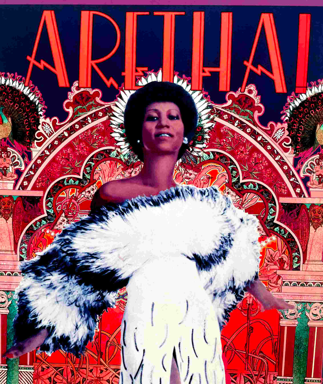 Aretha Franklin Poster Queen of Soul Original Litho Hand Signed Bob ...