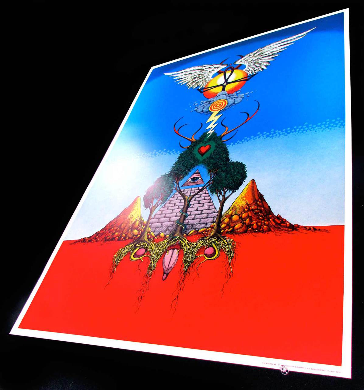 Rick Griffin Poster Original 1989 "Art and Death" Print Flawless MINT