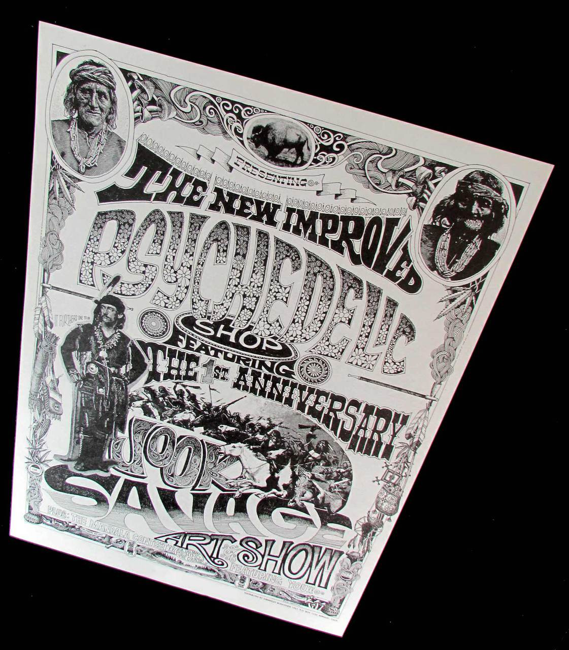 Rick Griffin Poster "Unnameable" Original 1st Printing Flawless Mint 1968