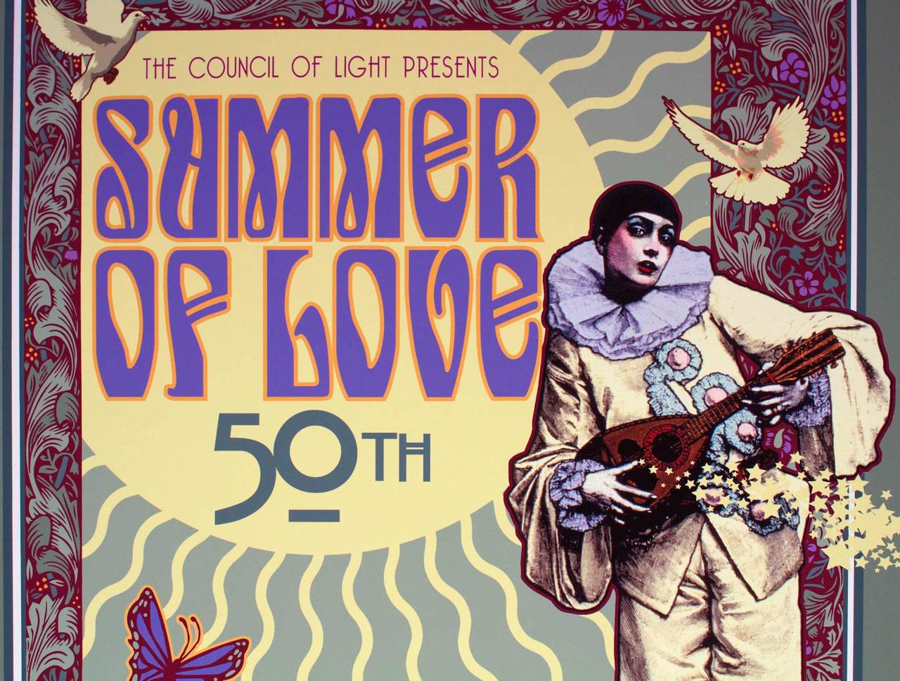 50th Anniversary Summer of Love Poster 2017 #1 Signed and Numbered by ...
