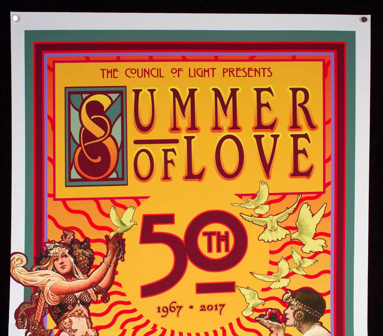 50th Anniversary Summer of Love Poster 2017 #2 Signed and Numbered by ...