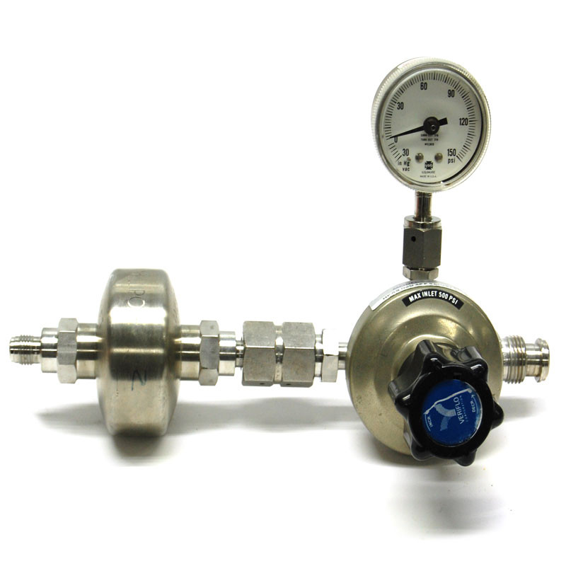 Millipore Wafergard F Inline Gas Filter w/ USG 150 PSI Gauge and ...